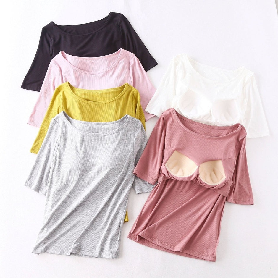 Undo Your Bra | Built In Bra | Shelf Bra Tops | Inbuilt Bra